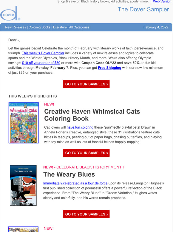 Dover Publications: Dover Sampler: Black History, She Was First! & $10 ...