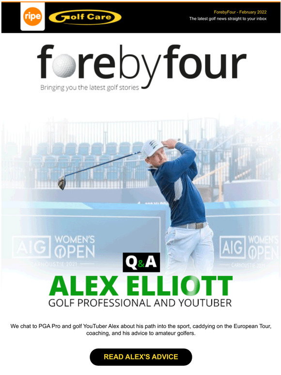 Golf Care: Your February Golf Round Up: EXCLUSIVE Q&A with Alex Elliott ...