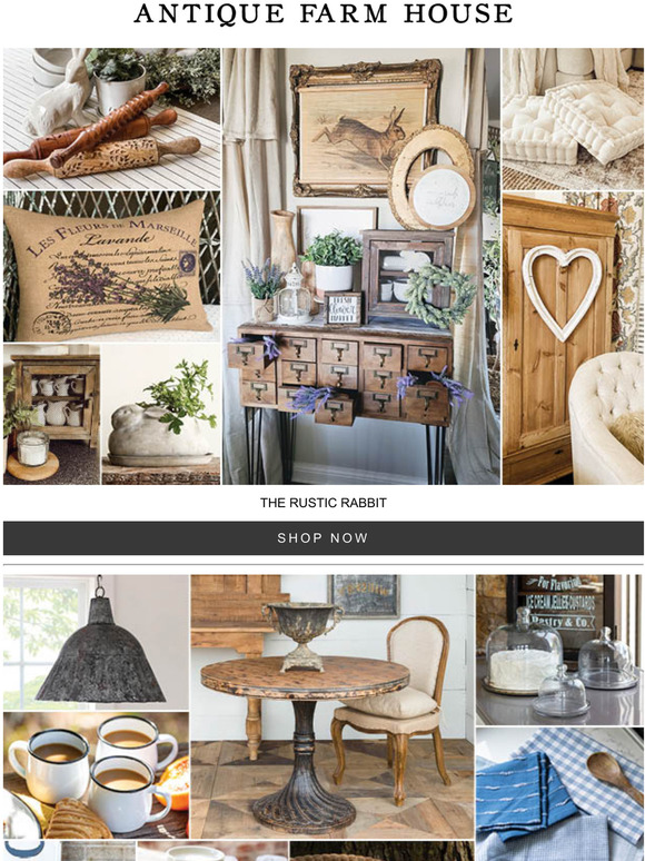 Antique Farm House: {THE RUSTIC RABBIT} event launched.. | Milled