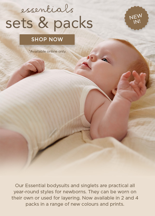 Purebaby: Sets & Packs | New Essentials | Milled