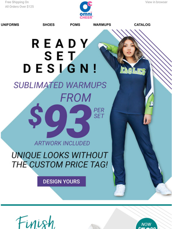 Omni Cheer: Ready, Set, Design! Custom Cheer Warmups | Milled