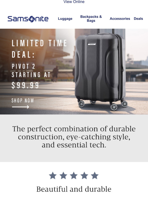 Samsonite: Our Pivot 2 Starting at $99.99 for a limited time only! | Milled