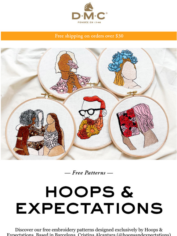DMC: Free Patterns: Hoops & Expectations | Milled