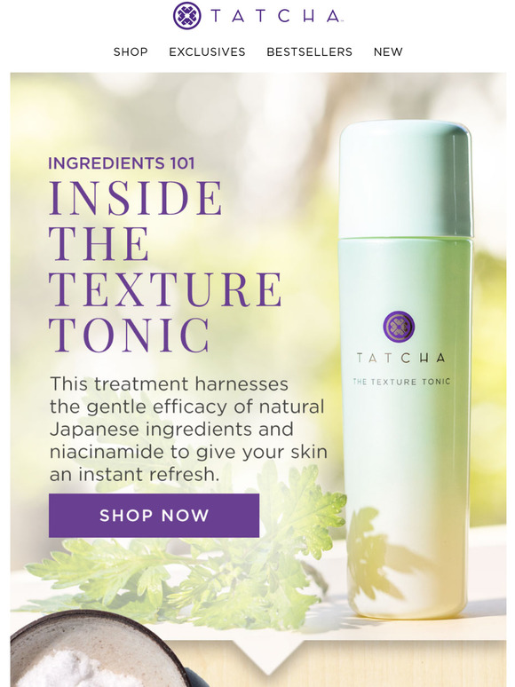 Tatcha: Whats inside The Texture Tonic? | Milled