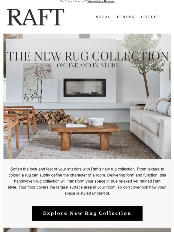 Raft Furniture: Raft's NEW Rug Collection Launched | Milled