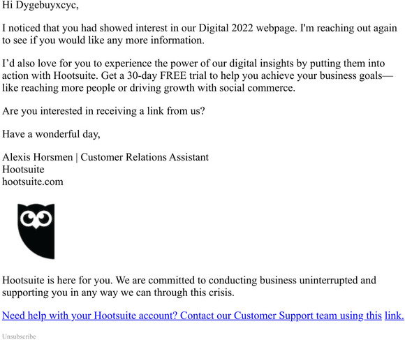 Hootsuite: Interested in learning more about our other plans? | Milled