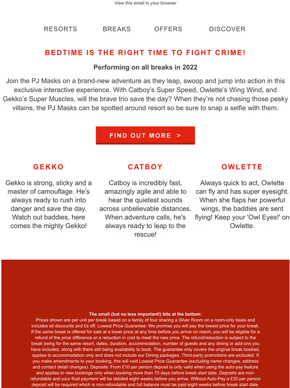 Butlins: The PJ Masks are back with a brand-new live show! | Milled