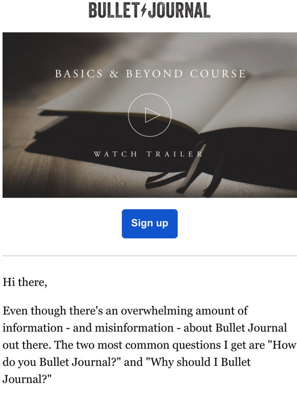 Bullet Journal: Introducing the first official Bullet Journal course ...