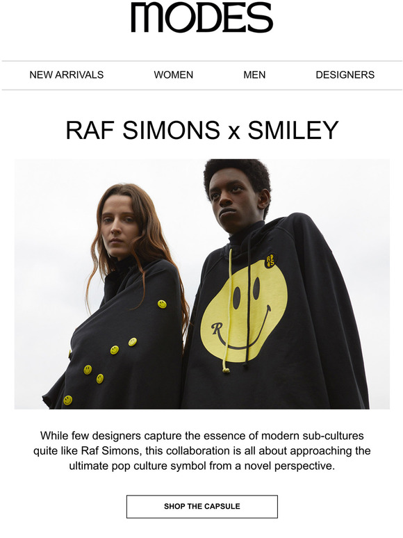 Modes: Smile! Raf Simons x Smiley has landed. | Milled