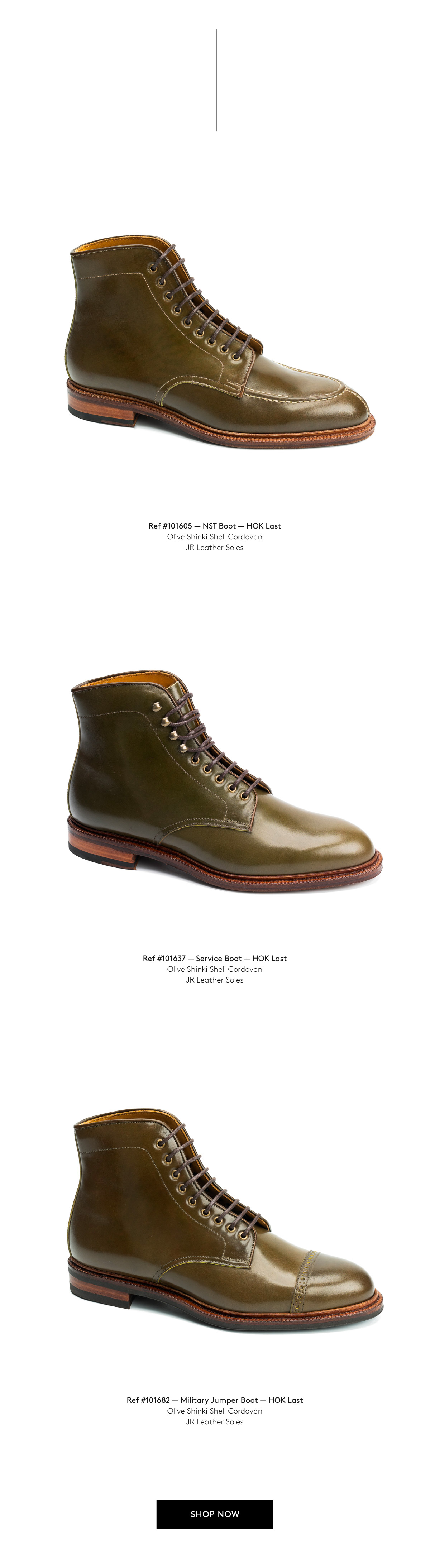 Meermin: Last Days: Shinki Hikaku Shell Cordovan in Olive | Milled
