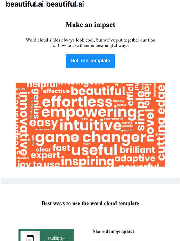 Beautiful.ai: Make the most of the word cloud template | Milled