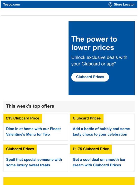 Tesco: -use your Clubcard to unlock exclusive deals | Milled