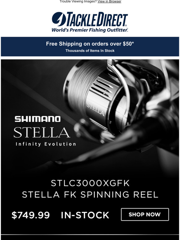 Tackle Direct: It's Here! New Shimano Stella 3000 FK Spinning Reel | Milled