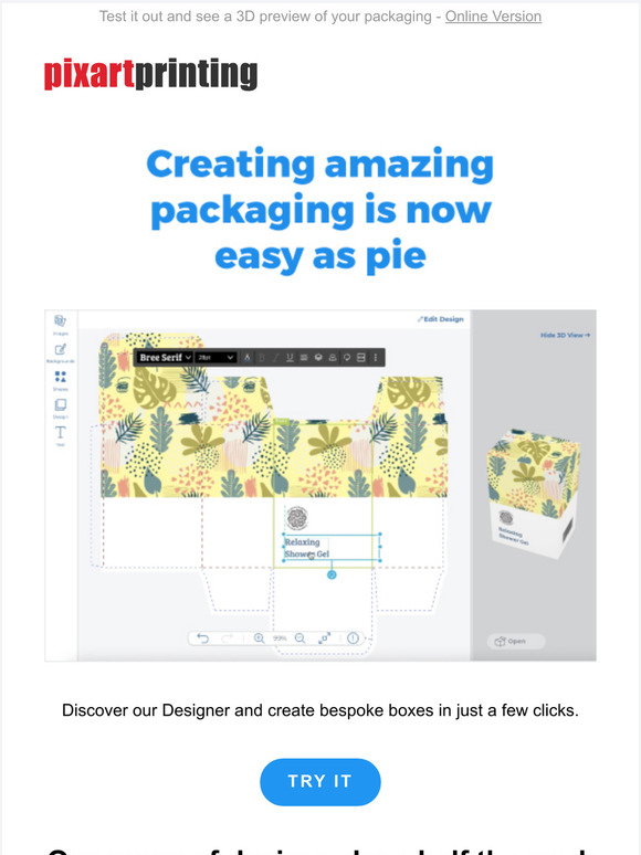 Pixartprinting: Create your packaging in a few clicks: give our ...