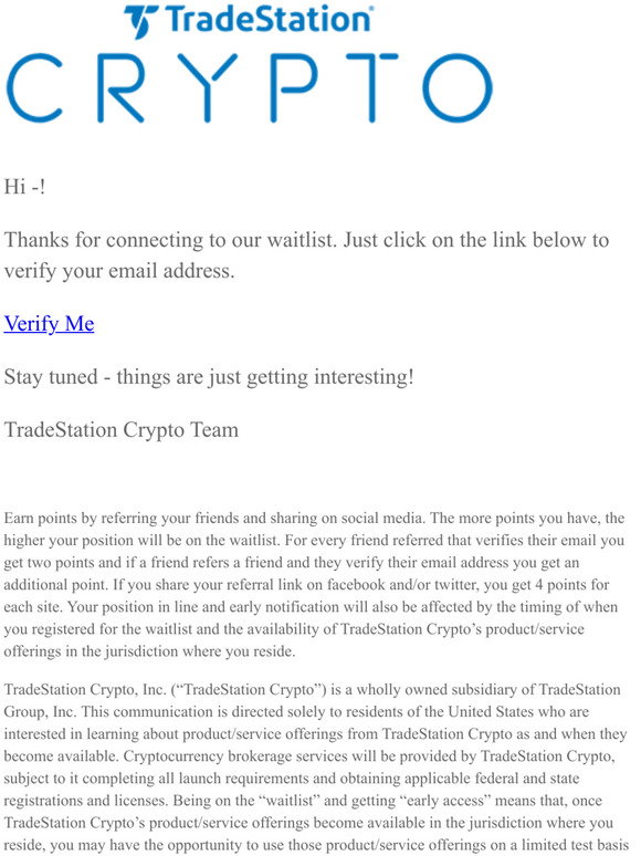 TradeStation: Let's make sure we have your correct email | Milled
