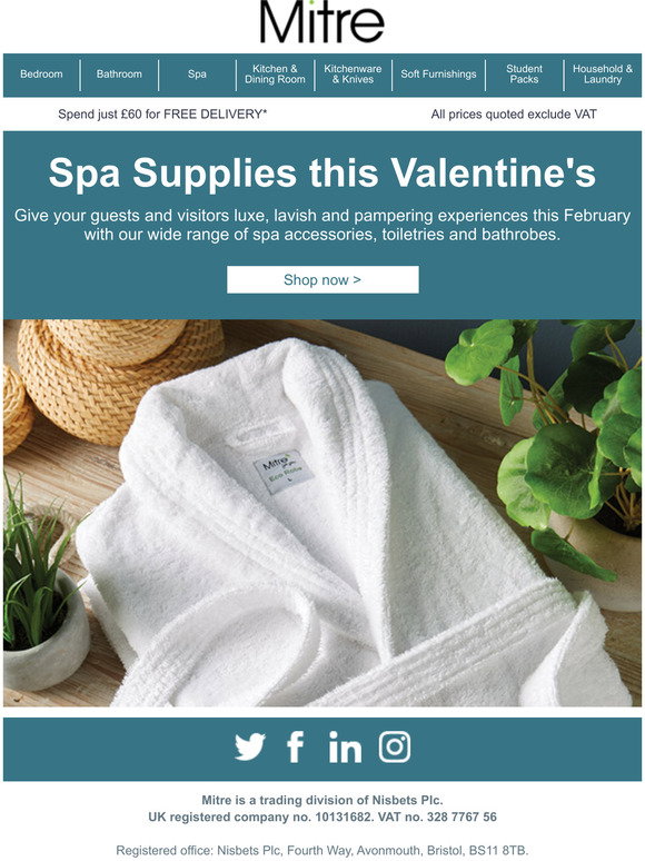 Mitre Linen: Create a Luxury Experience for your Guests this February ...