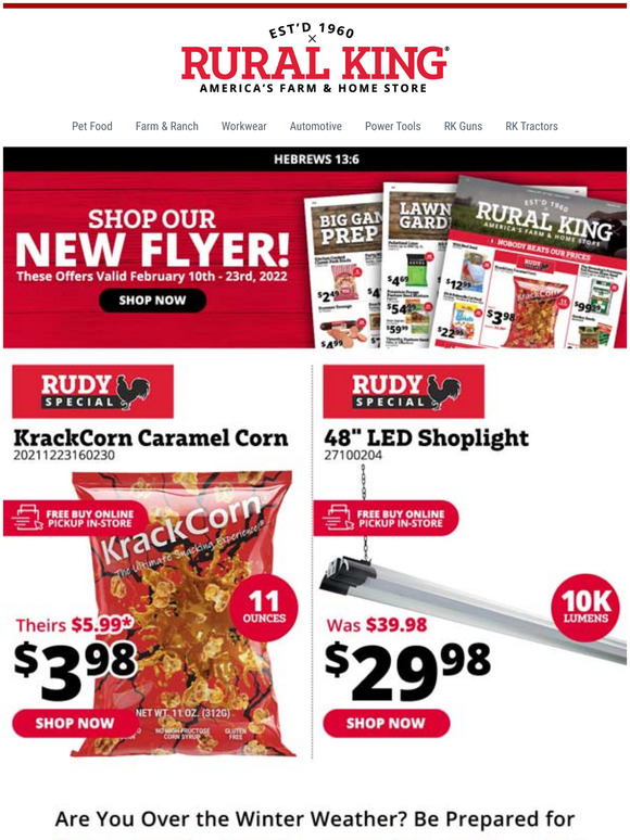 Rural King: Shop Our New Flyer + New Rudy Special! | Milled