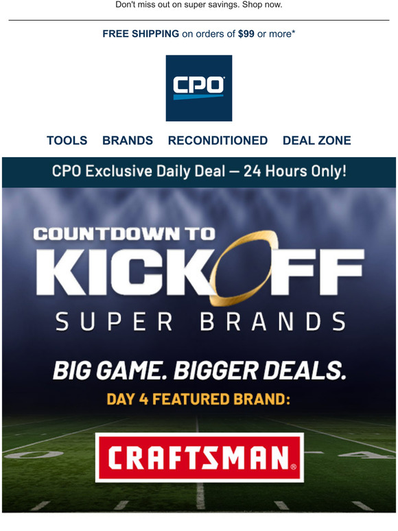 CPO Bosch: Today's Super Brand: CRAFTSMAN Tools on Sale Now! | Milled