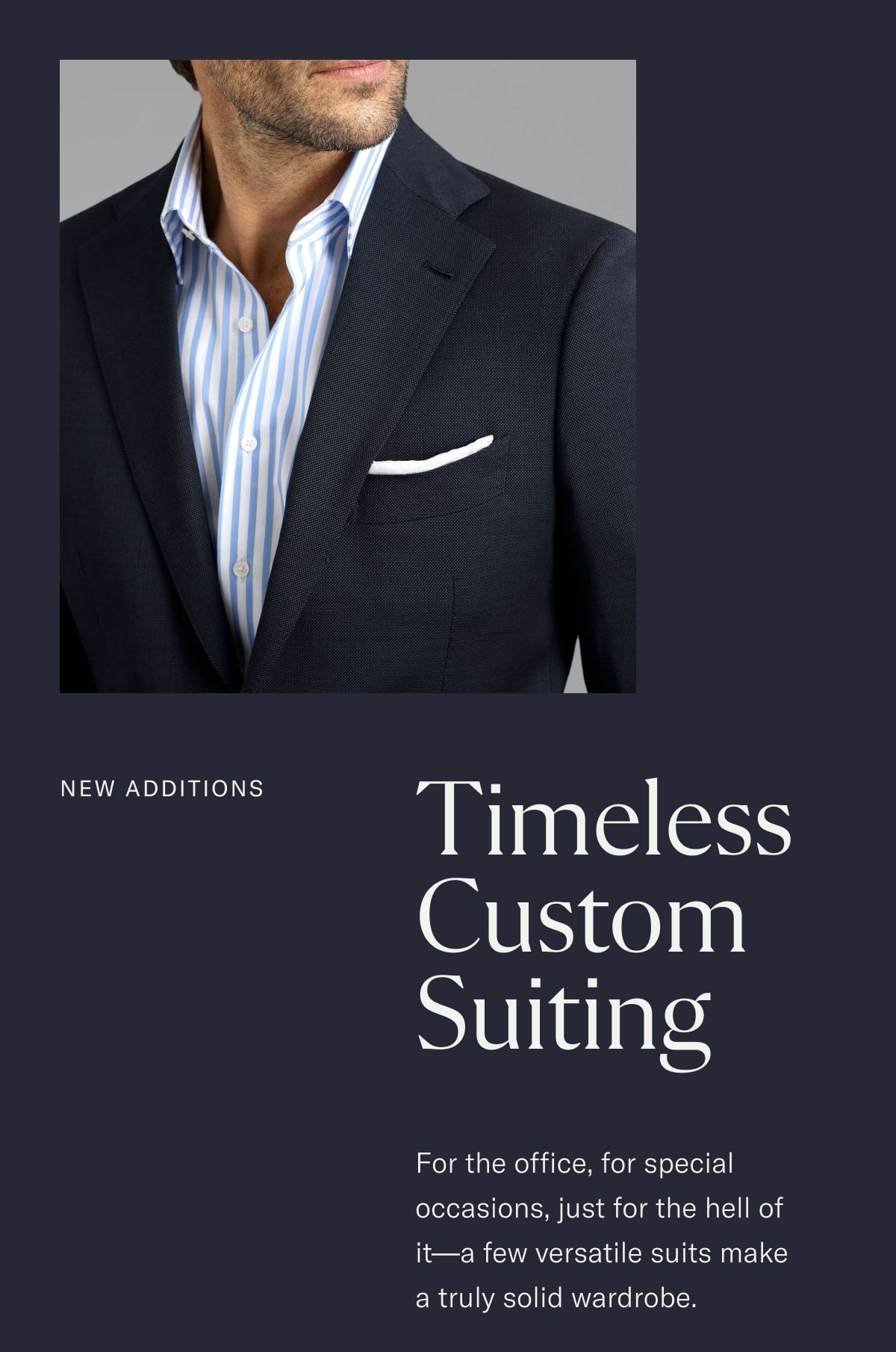 Proper Cloth: The Timeless Suit, Custom Made | Milled