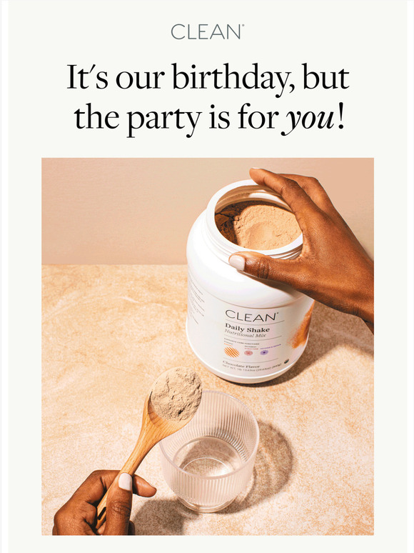 Clean Program: Happy Birthday CLEAN | Milled