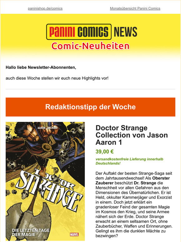 Panini: Die Doctor Strange Collection von Jason Aaron 1 ein XL ...