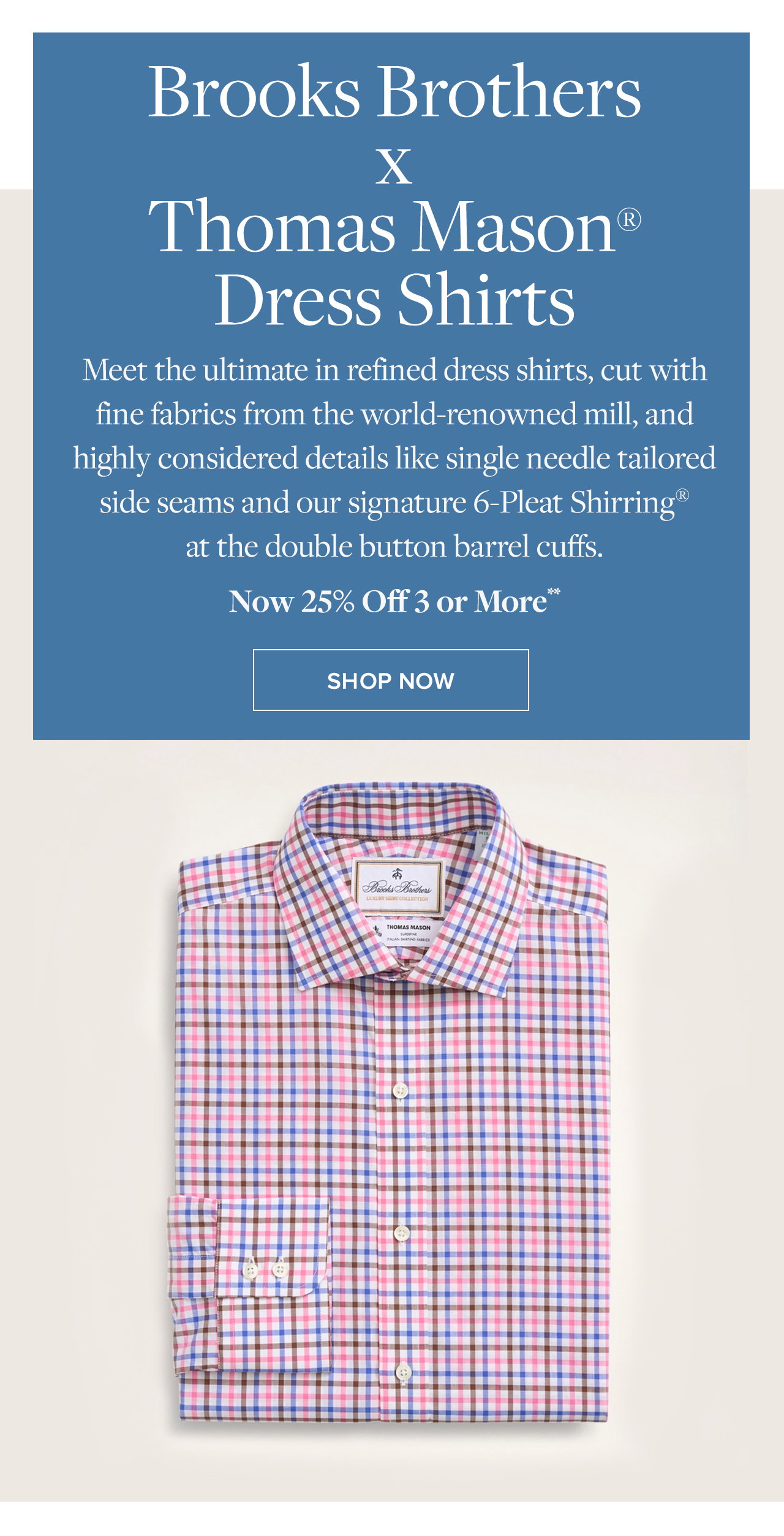 Brooks Brothers: Introducing Brooks Brothers x Thomas Mason dress ...