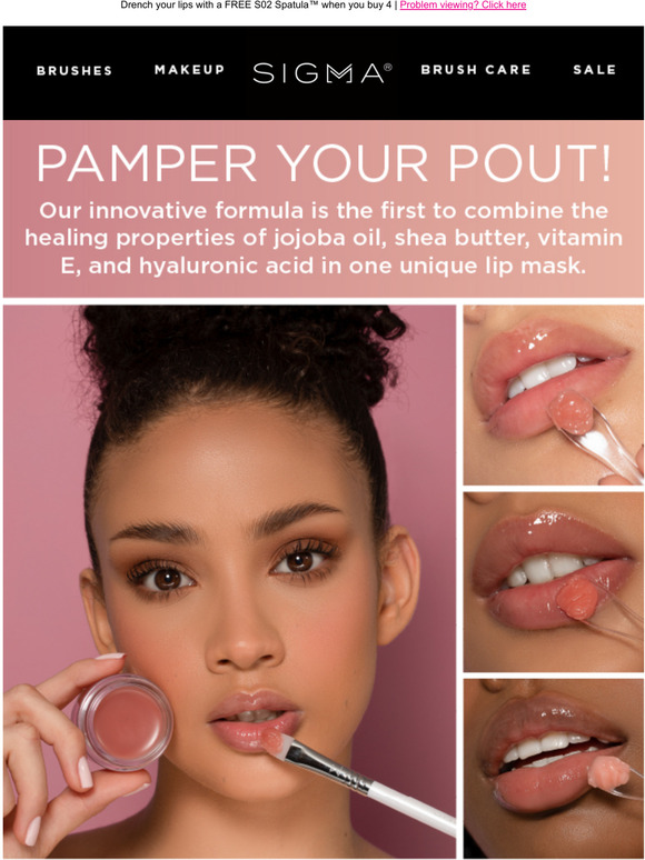 Sigma Beauty: Four NEW! Hydro Melt Lip Masks for Juicy Lips | Milled