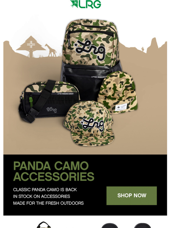 LRG Clothing: JUST DROPPED - Iconic Panda Camo Print | Milled