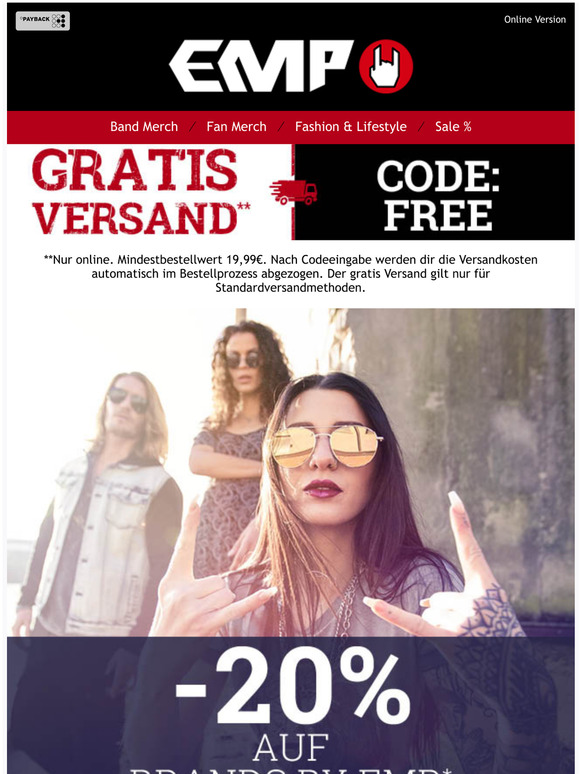 EMP: -20% auf unsere BRANDS BY EMP - Die gibt's nur bei uns! | Milled