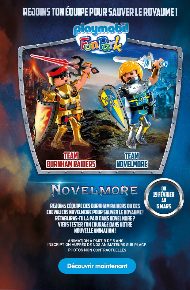 PlayMobil : Grande Animation Novelmore au PLAYMOBIL FunPark | Milled