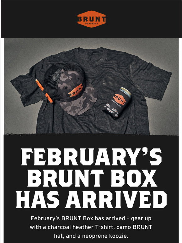 BRUNT Workwear: FEBRUARY's BRUNT BOX IS LIVE | Milled