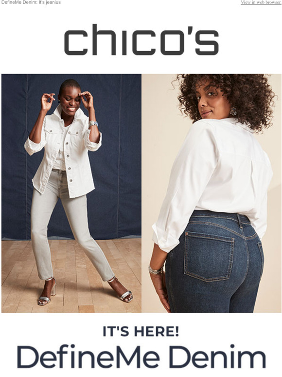Chico's: NEW! Jeans that love every body | Milled