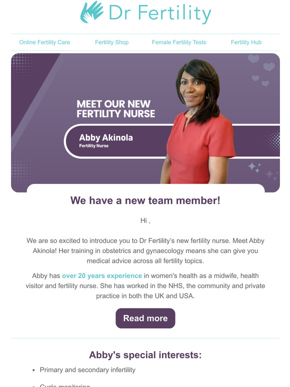 Dr Fertility: Meet Abby, our new fertility nurse! | Milled