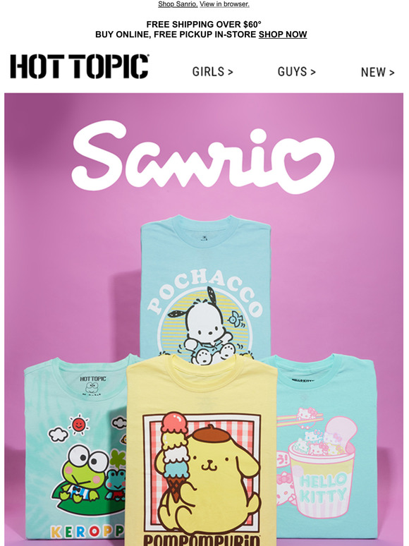 Hot Topic: Hang out with all your Sanrio besties | Milled