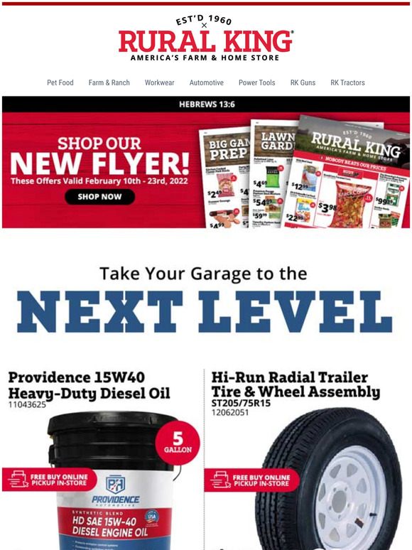 Rural King.com: Take Your Garage To The Next Level | Milled