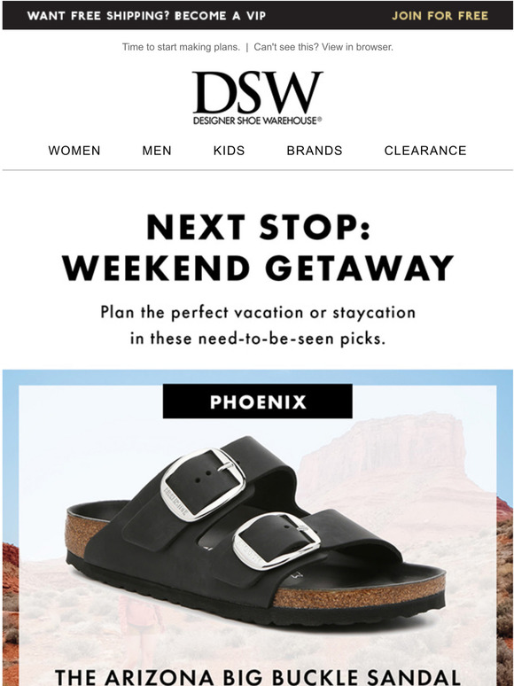 DSW: INSIDE: vacay-ready sandals for you. | Milled