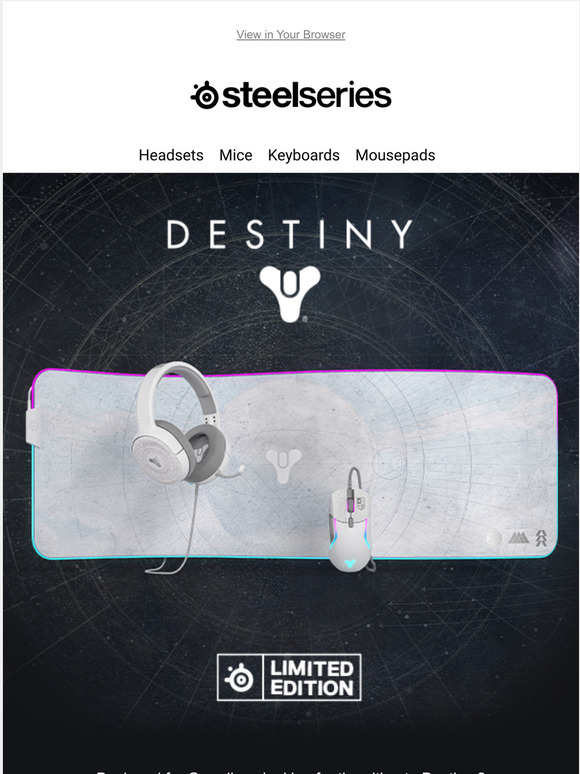 Steelseries: Limited Edition Destiny loot now available | Milled