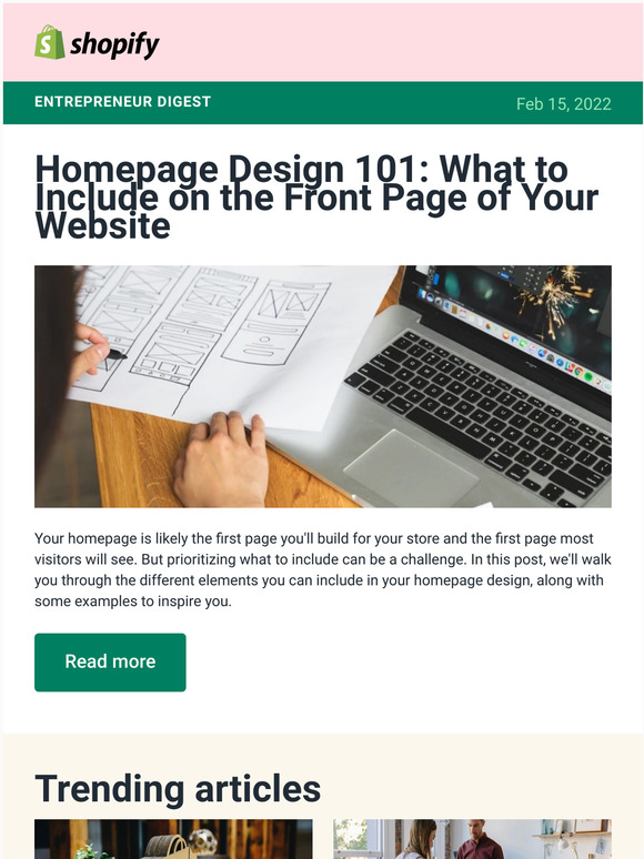 Shopify: Homepage Design 101: What to Include on the Front Page of Your ...