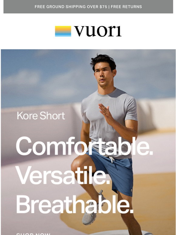 Vuori: NEW colors of our best-selling short | Milled