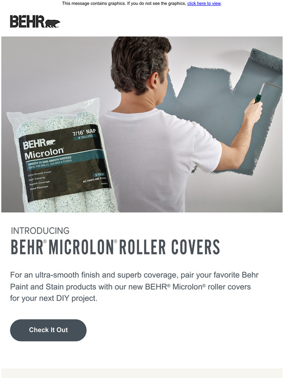 Behr: Introducing - BEHR Microlon Roller Covers | Milled