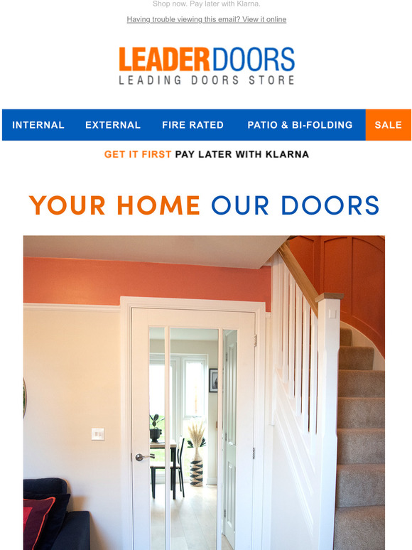 Leader Doors: Your Home. Our Doors. | White Primed Toledo Clear Glass ...