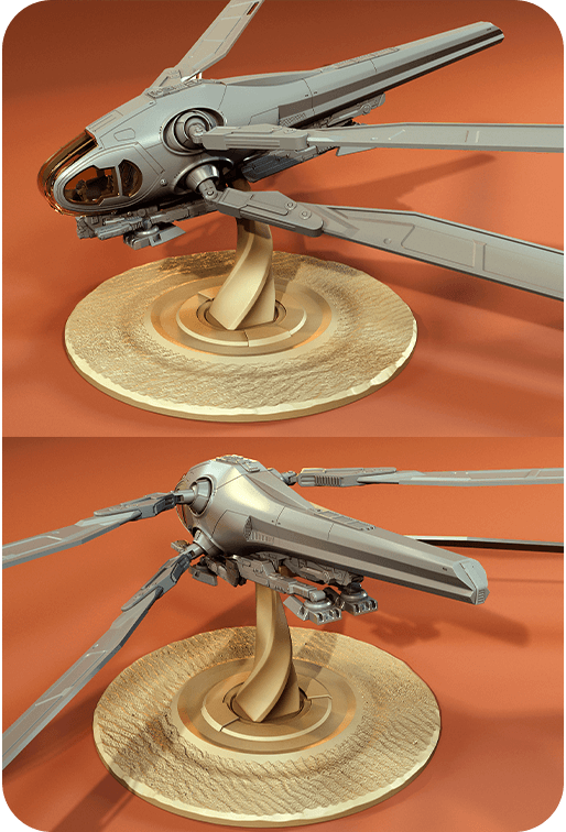 Gambody: Two-Seat Ornithopter Dune for 3D printing is ready to explore ...