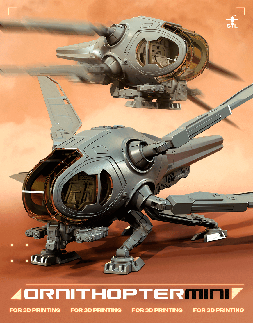 Gambody: Two-Seat Ornithopter Dune for 3D printing is ready to explore ...