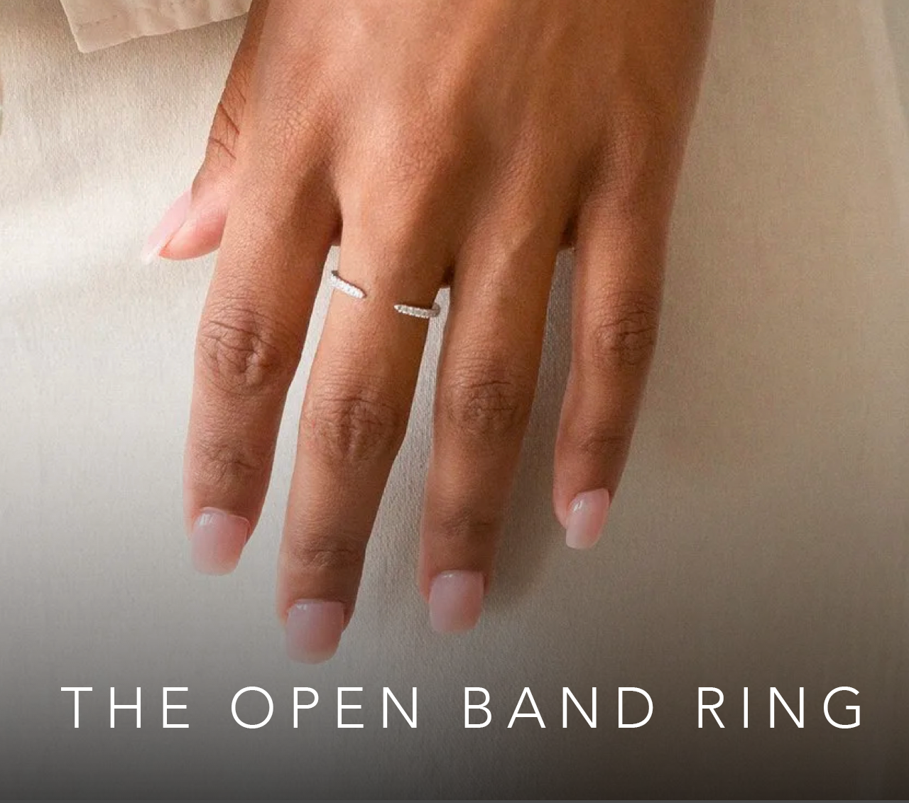 Noémie: The Open Band Ring | Stunning stacked or solo | Milled