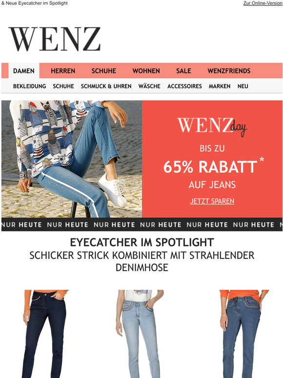Wenz: WENZday Angebot: Bis 65% auf Jeans | Milled