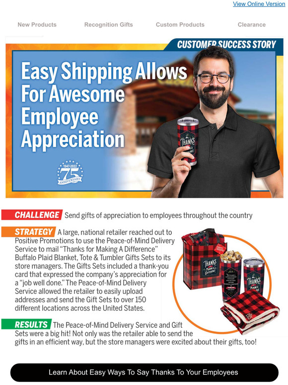 Positive Promotions: Easy Shipping Allows For Awesome Employee ...