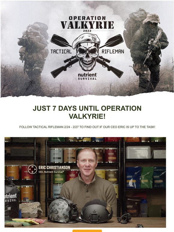 Nutrient Survival: Operation Valkyrie Countdown! | Milled