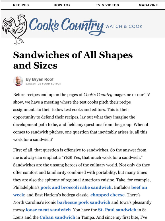 America's Test Kitchen: Watch and Cook: Sandwiches of All Shapes and ...