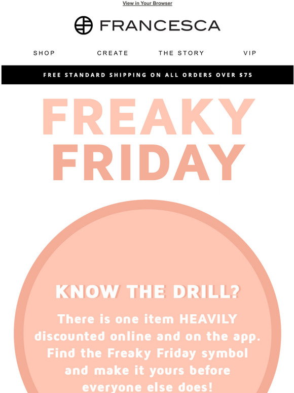 Francesca Collections: It's Freaky Friday! | Milled