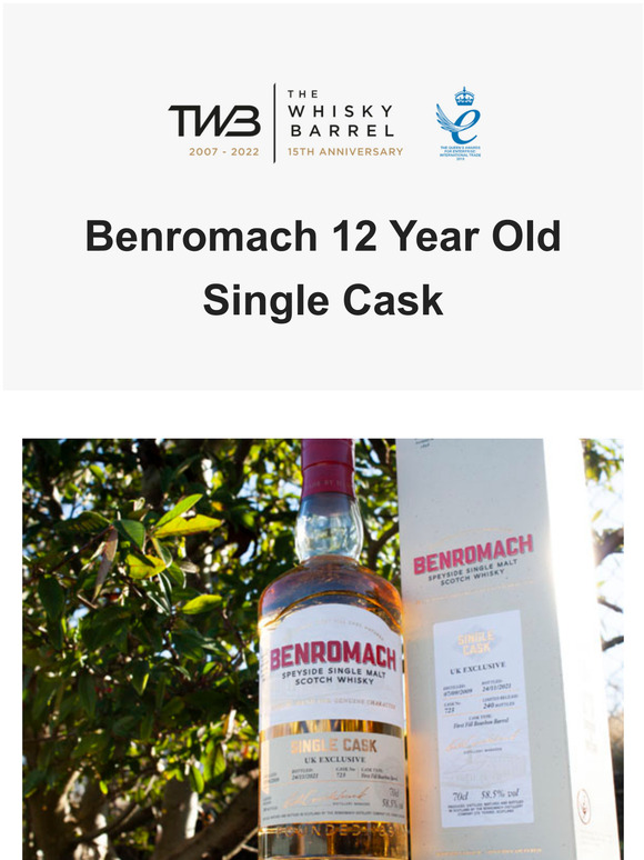 The Whisky Barrel: Benromach 12 Year Old Single Cask | Milled